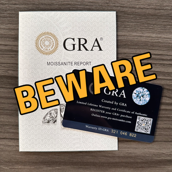 Beware of Fake "GRA" Certificates for Moissanite – Huerta Jewelry